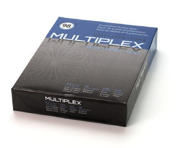 Multiplex High Bright Copy Paper - 8.5" x 11" - Letter size, 20lbs, 98 ...